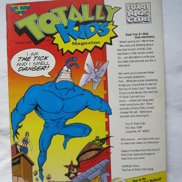 Other | Winter 1994 Fox Kids Club Totally Kids Magazine W Cards ...